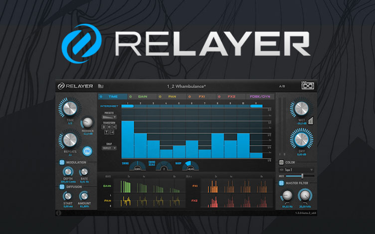 UVI Relayer v1.5.2 音频延迟效果器插件 - 腾龙工作室