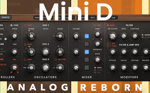 美国经典合成器插件 AIR Music Tech Mini D v1.2.1.14 TCD版 - 腾龙工作室