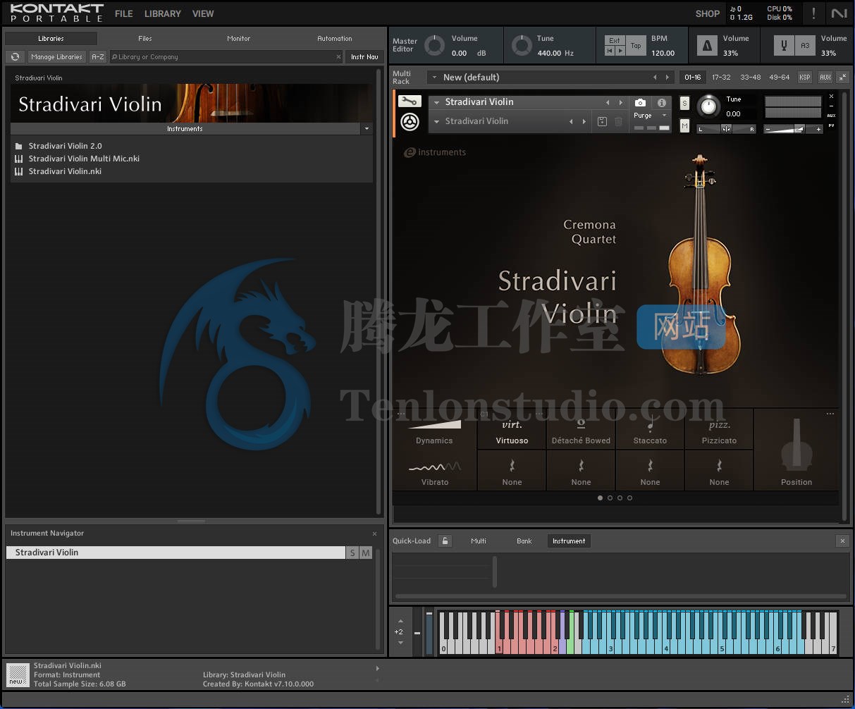 Native Instruments Stradivari Violin v2.0.0 (KONTAKT) Vesuvius 小提琴独奏音源库 - 腾龙工作室