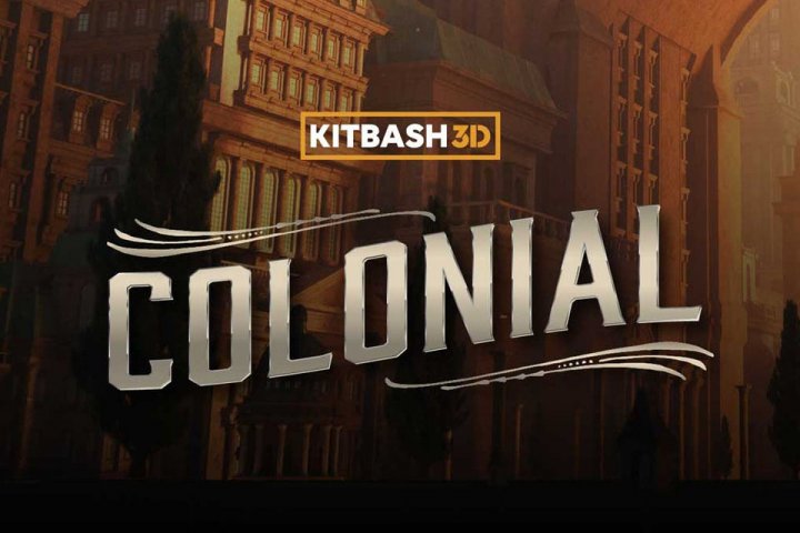 KitBash3D Colonial 殖民地城市建筑场景3D模型 - 腾龙工作室