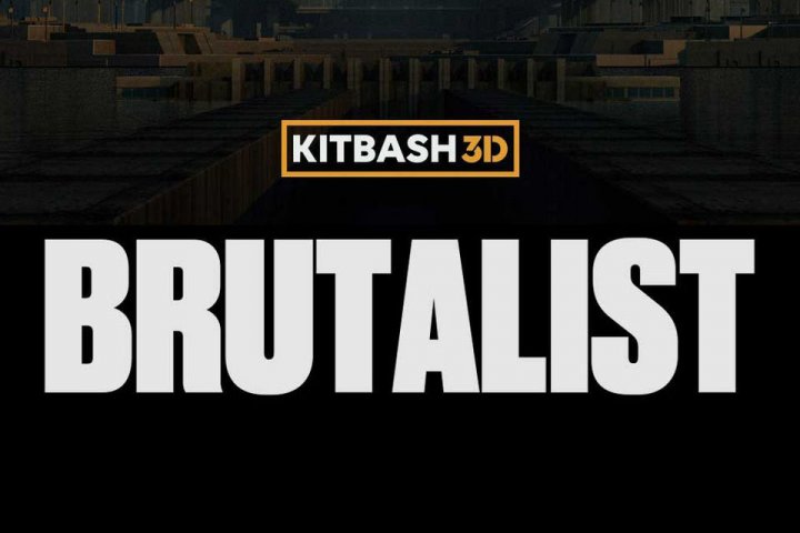 KitBash3D Brutalist 反乌托邦科幻建筑场景3D模型 - 腾龙工作室