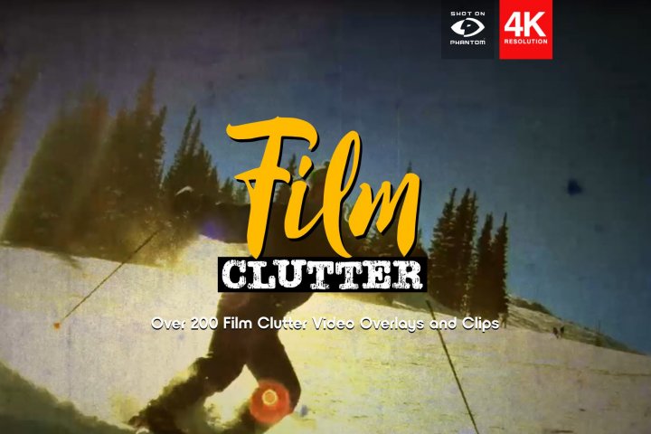 BusyBoxx V10 Film Clutter - 200多个复古怀旧老电影胶片污垢杂波效果4K视频素材 - 腾龙工作室