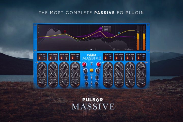 音频EQ均衡效果器插件 Pulsar Audio Pulsar Massive v1.1.2 - 腾龙工作室
