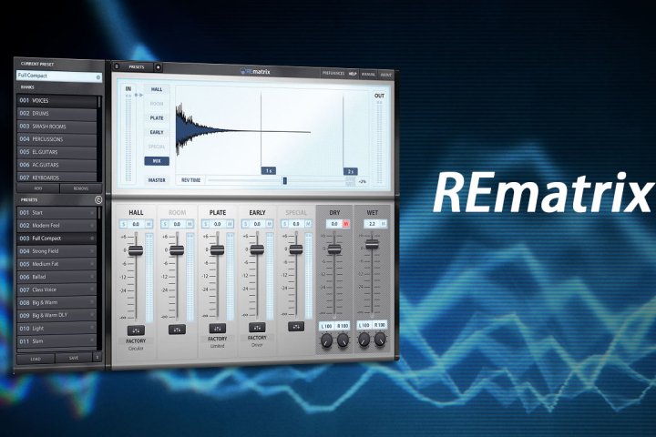 Overloud MoReVoX REmatrix v1.2.11 音频混响效果器插件 - 腾龙工作室