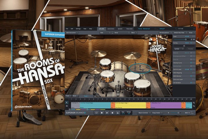 Toontrack The Rooms Of Hansa SDX v1.0.2 (Superior Drummer) 鼓组音色库 - 腾龙工作室