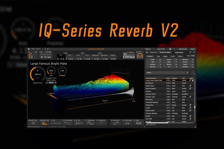 智能音频混响插件 HOFA IQ-Reverb v2.0.10 R2R版 - 腾龙工作室