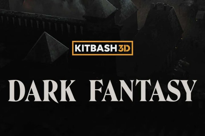 Kitbash3D Dark Fantasy 暗黑风格城堡建筑场景3D模型 - 腾龙工作室