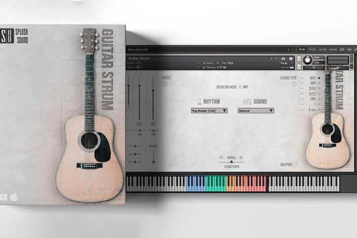 Splash Sound Guitar Strum (KONTAKT) 木吉他扫弦音源 - 腾龙工作室