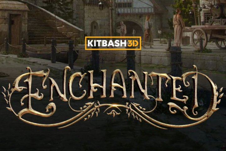 Kitbash3D Enchanted 魔法王国城堡村庄场景3D模型 - 腾龙工作室