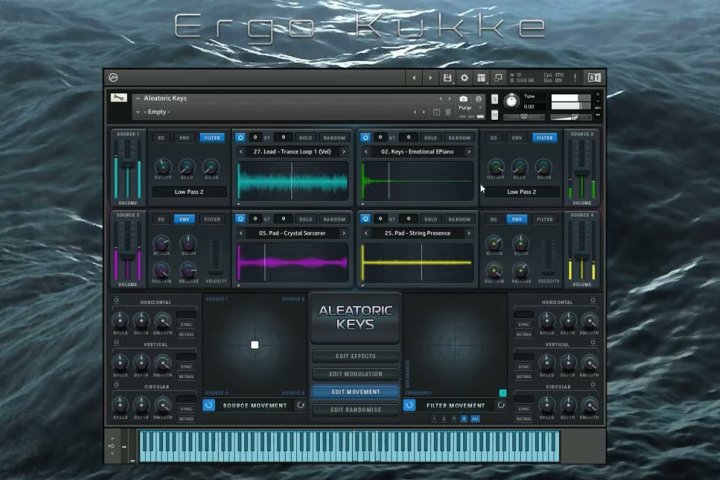 Ergo Kukke Aleatoric Keys (KONTAKT) 电影氛围铺底合成音源 - 腾龙工作室