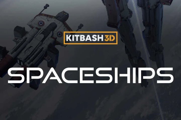 Kitbash3D Spaceships 宇宙科幻空间站场景3D模型 - 腾龙工作室