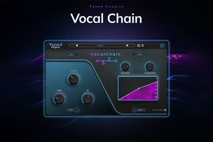 人声处理插件 Tuned Plugins Vocal Chain v1.0.32 BUBBiX版 - 腾龙工作室