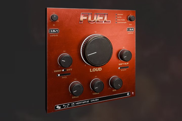 音频饱和度效果器插件 Musik Hack FUEL v1.0.7 MOCHA版 - 腾龙工作室
